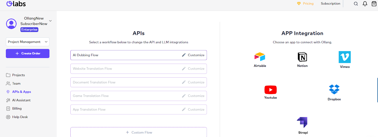 Ollang | AI Dubbing | Subtitle Translation | Closed Captions | Dubbing